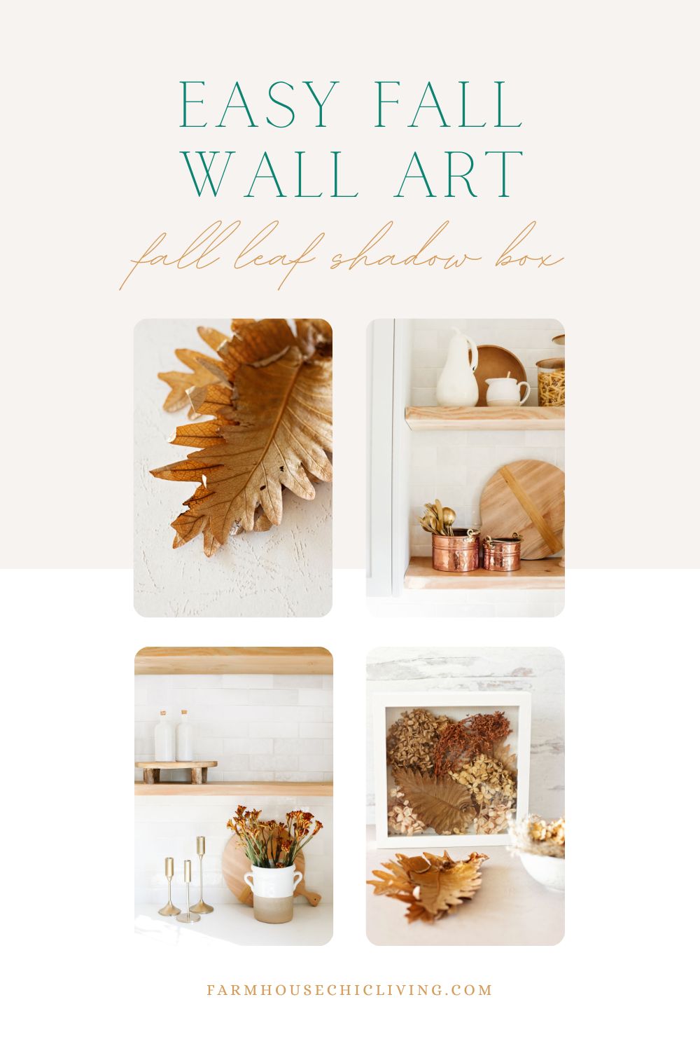 Shadow Box DIY Fall Craft - Farmhouse Chic Living