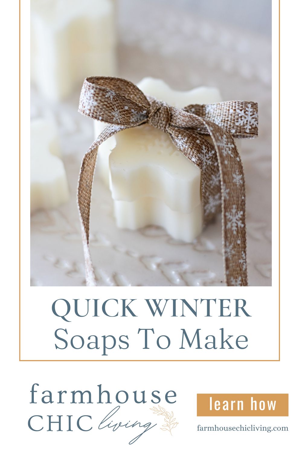 DIY Snowflake Soap Easy Winter Craft